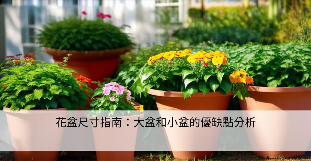 花盆尺寸指南：大盆和小盆的優缺點分析 – 植物私語